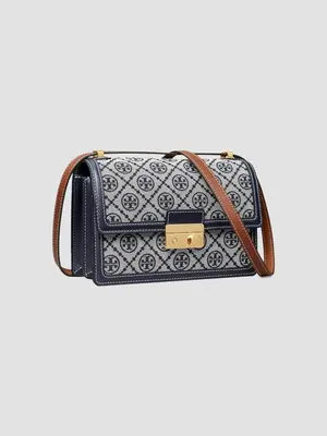 Tory Burch T Monogram Leather Shoulder Bag