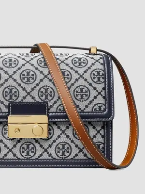 Tory Burch T Monogram Leather Shoulder Bag