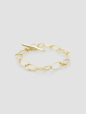 Ippolita Scultura 18k Yellow Oval-link Bracelet/8 - Gold