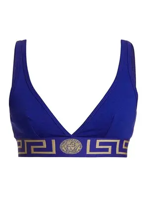 Versace Greca Border Bralette Bluette