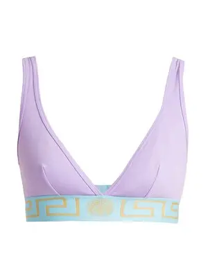 Versace Greca Border Bralette Liatris Splash