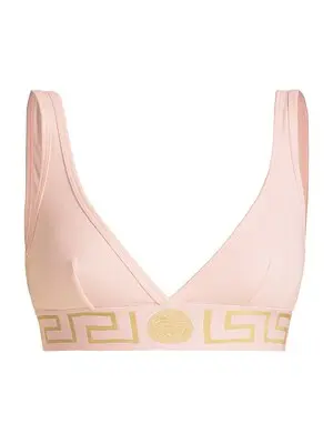 Versace Greca Border Bralette Pink
