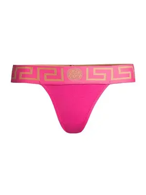 Versace Greca Border Thong Pink