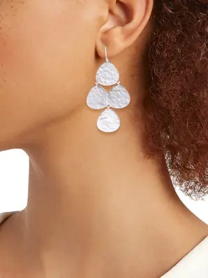 Ippolita 925 Classico Crinkle Nomad Cascade Earrings