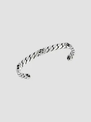 Gucci Sterling Interlocking G Bracelet - Silver