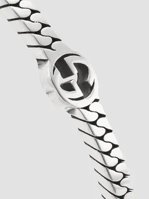 Gucci Sterling Interlocking G Bracelet