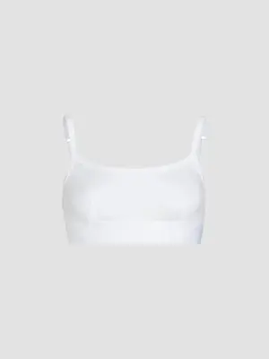 Dolce & Gabbana Logo Band Sports Bra - White