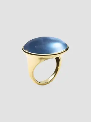 Ippolita Rock Candy 18k Yellow & Onyx Cabochon Triplet Ring - Gold