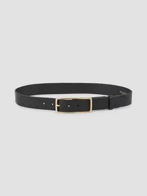 Rag & Bone Rebound Leather Belt - Black