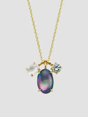 Ippolita Rock Candy 18k Yellow & 3 Mixed-stone Charm Necklace - Gold