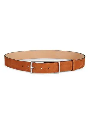 Rag & Bone Rebound Suede Belt Red Wood