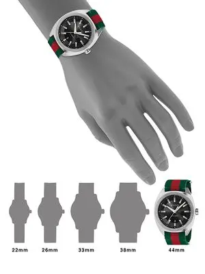 Gucci Stainless Steel & Nylon Web Watch