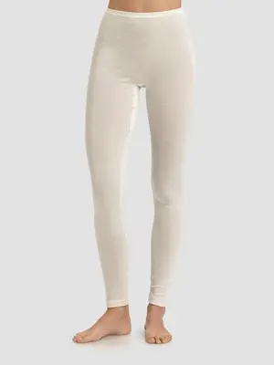 Hanro Pure Silk Leggings - White