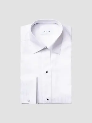Eton Contemporary-fit Satin Stripe Dress Shirt