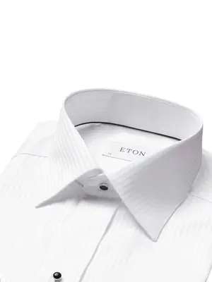 Eton Contemporary-fit Satin Stripe Dress Shirt