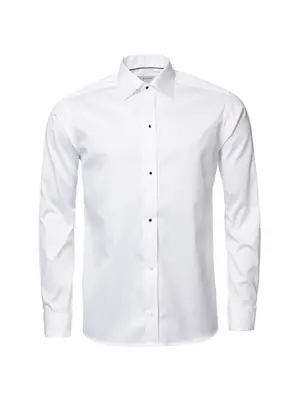 Eton Contemporary-fit Satin Stripe Dress Shirt