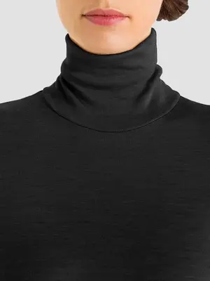 Hanro Wool & Silk Turtleneck Pullover - Black