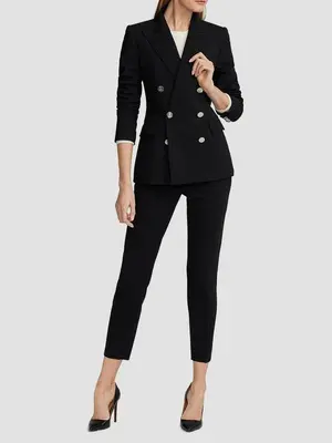 Ralph Lauren Iconic Style Camden Double-breasted Blazer - Black