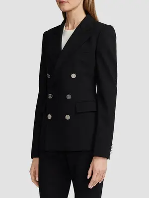 Ralph Lauren Iconic Style Camden Double-breasted Blazer - Black
