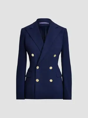 Ralph Lauren Iconic Style Camden Double-breasted Blazer - Navy