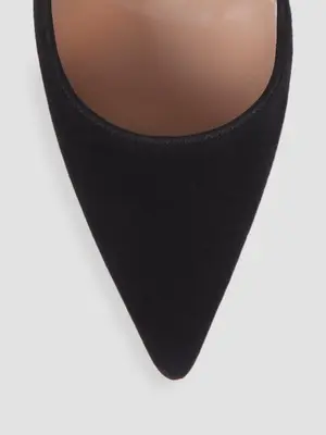 Manolo Blahnik Bb 90mm Suede Pumps - Black