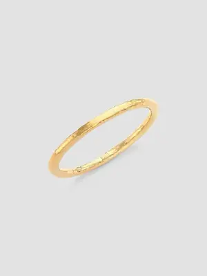 Ippolita Classico Super Thick 18k Yellow Hammered Bangle Bracelet