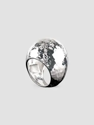 Ippolita Classico Statet Sterling Hammered Dome Ring - Silver