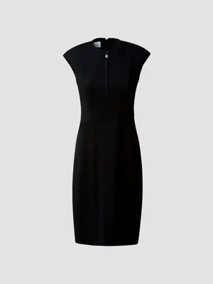 Akris Essentials Jersey Cap-sleeve Sheath