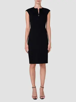 Akris Essentials Jersey Cap-sleeve Sheath