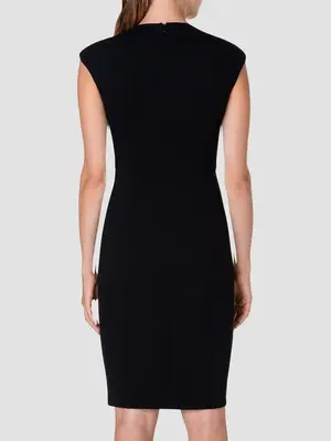 Akris Essentials Jersey Cap-sleeve Sheath