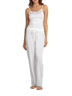 Hanro Cotton Deluxe Lounge Pants - White