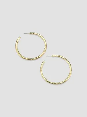 Ippolita Glamazon 18k Yellow #4 Hoop Earrings/2.15 - Gold