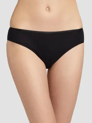 Hanro Cotton Seamless High-cut Full Brief - Black