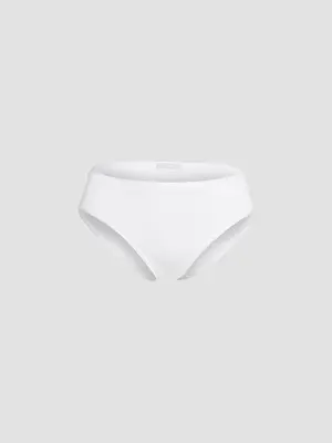 Hanro Cotton Seamless High-cut Full Brief - White