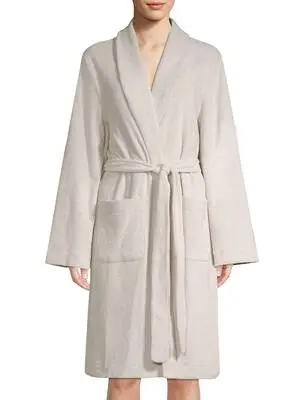 Hanro Plush Wrap Robe Beige