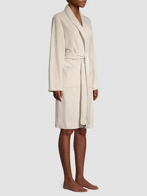 Hanro Plush Wrap Robe - Moonlight