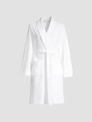 Hanro Plush Wrap Robe - White