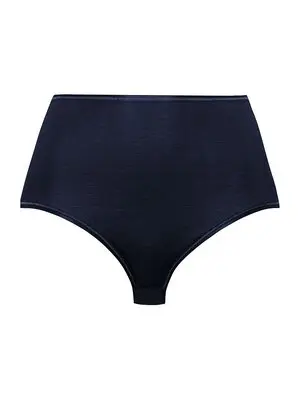 Hanro Cotton Seamless Full Brief Deep Navy