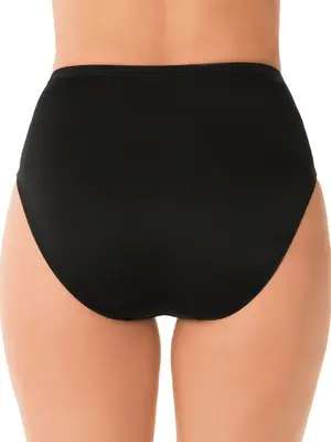 Miraclesuit Solid Basic High-waist Bikini Bottom - Black