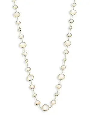 Ippolita Rock Candy Lollipop Clear Quartz & 18k Yellow Long Necklace - Gold