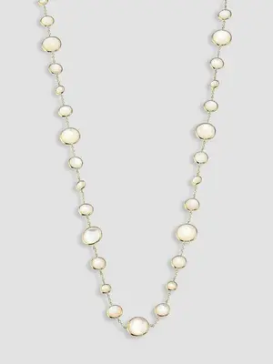Ippolita Rock Candy Lollipop Clear Quartz & 18k Yellow Long Necklace - Gold