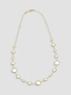 Ippolita Rock Candy Lollipop Clear Quartz & 18k Yellow Short Necklace - Gold