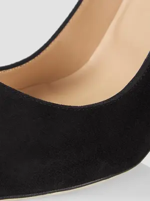Manolo Blahnik Bb 105mm Suede Pumps - Black