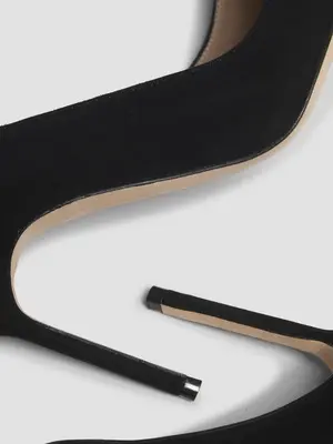 Manolo Blahnik Bb 105mm Suede Pumps - Black