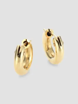 Roberto Coin 18k Yellow Huggie Hoop Earrings/0.5 - Gold