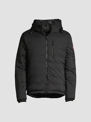 Canada Goose Lodge Down Hooded Jacket - Black