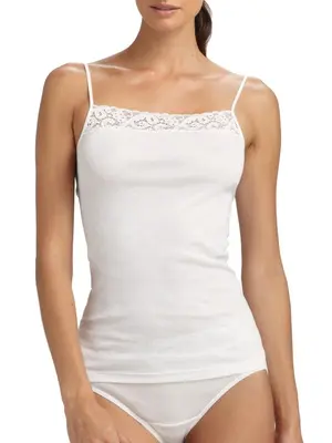 Hanro Mots Spaghetti Camisole - White