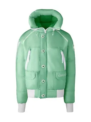 Canada Goose Men's Nylon Ray Chilliwack Bomber Jacket - Naut Dusk  Halogen Green