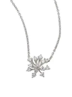 Hueb Luminus 18k & Diamond Pendant Necklace - White Gold