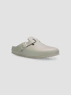 BIRKENSTOCK Arizona Chunky Leather Platform Sandals - Grey